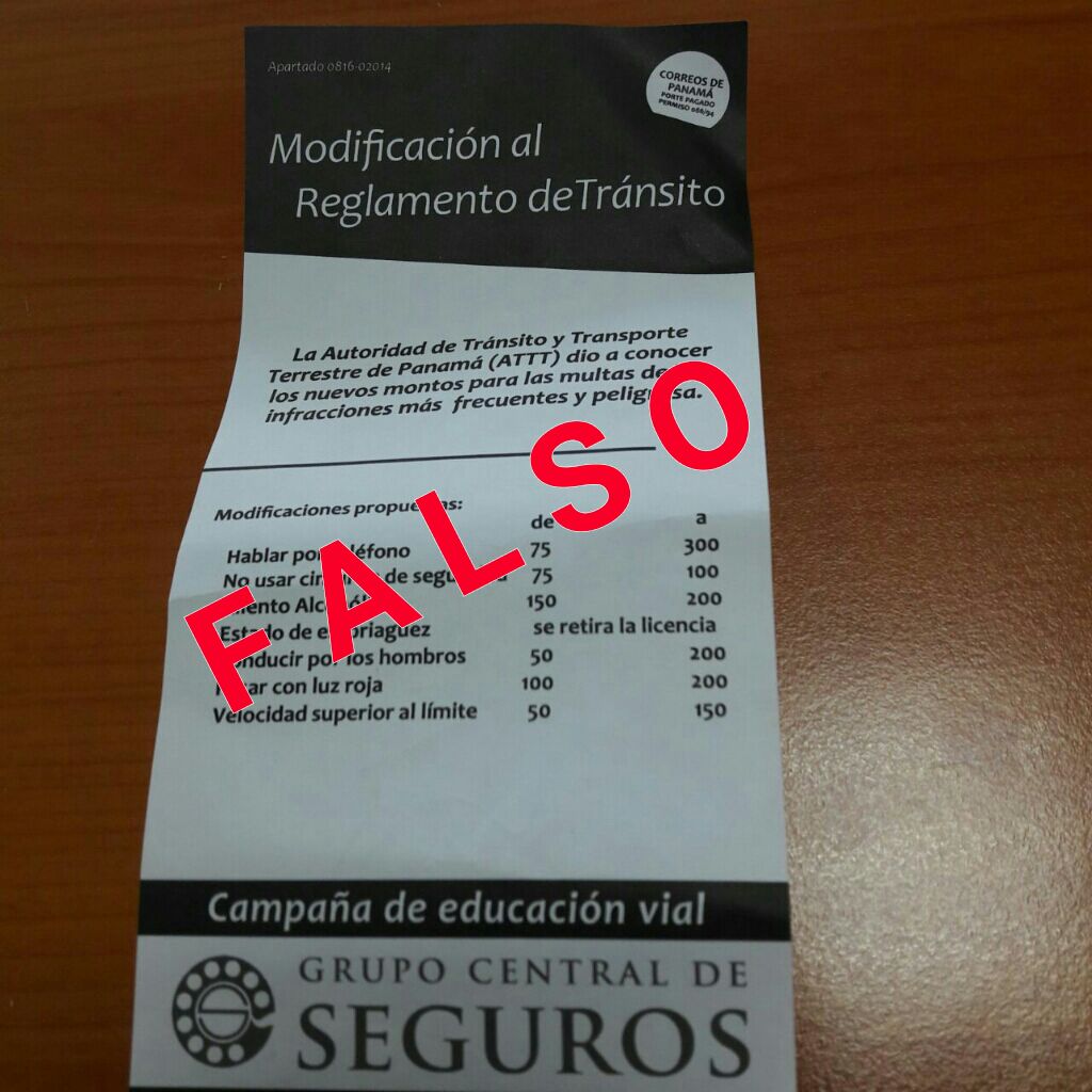 ATTT advierte sobre falsa boleta de tránsito que circula en las redes ...