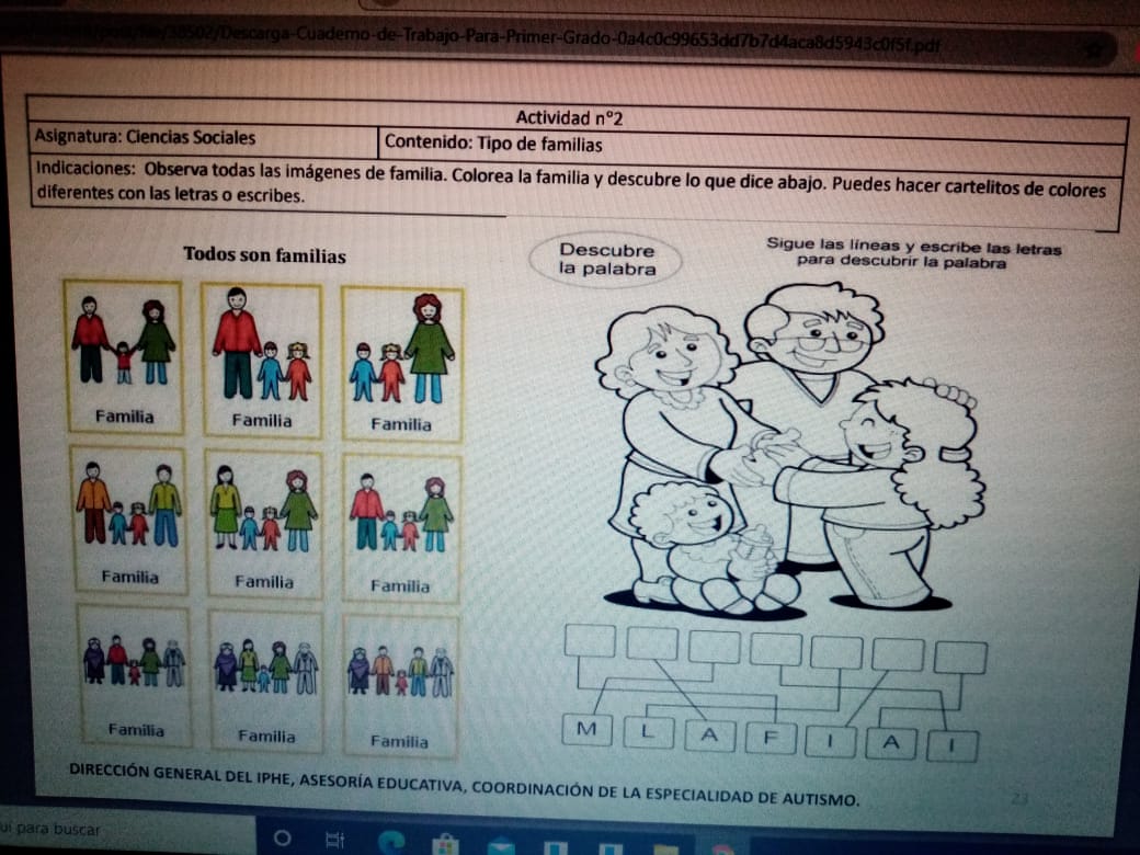 Libro de texto del IPHE enseñaba sobre familias formadas por padres y ...